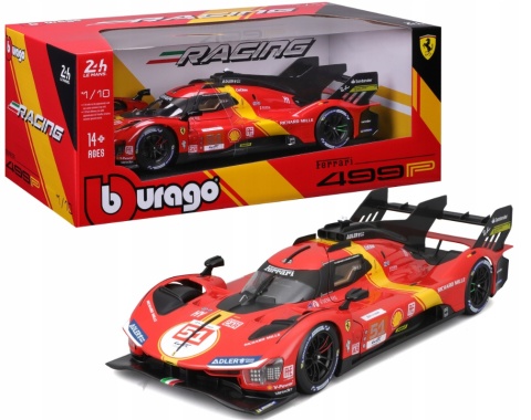 Ferrari 499P LMH FIA 24h Le Mans Hypercar 2023 #51 Bburago 16301 model ...
